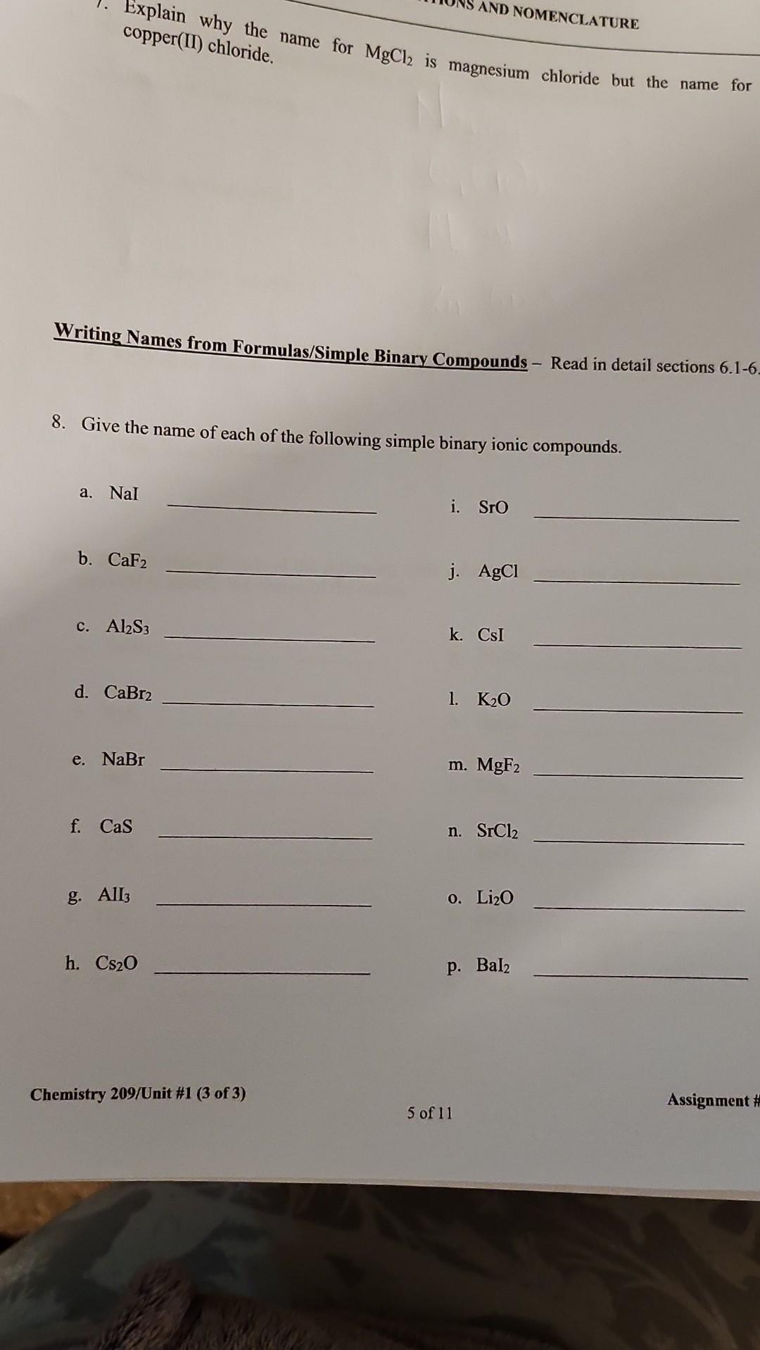 Solved give the name of each of the following simple binary | Chegg.com