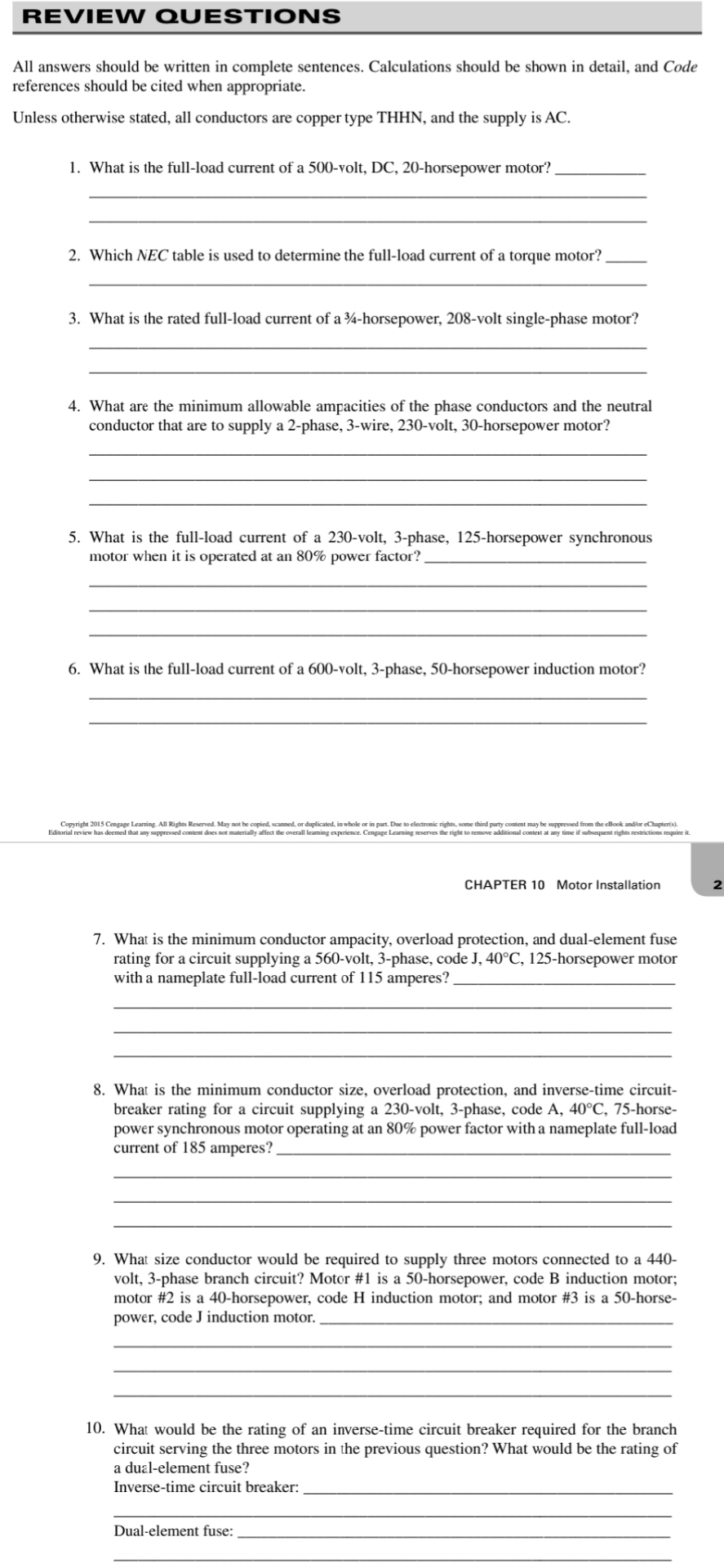 Solved REVIEW QUESTIONSAll answers should be written in | Chegg.com