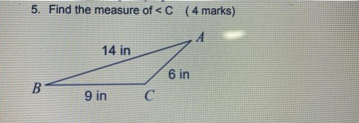 Solved 5. Find the measure of | Chegg.com