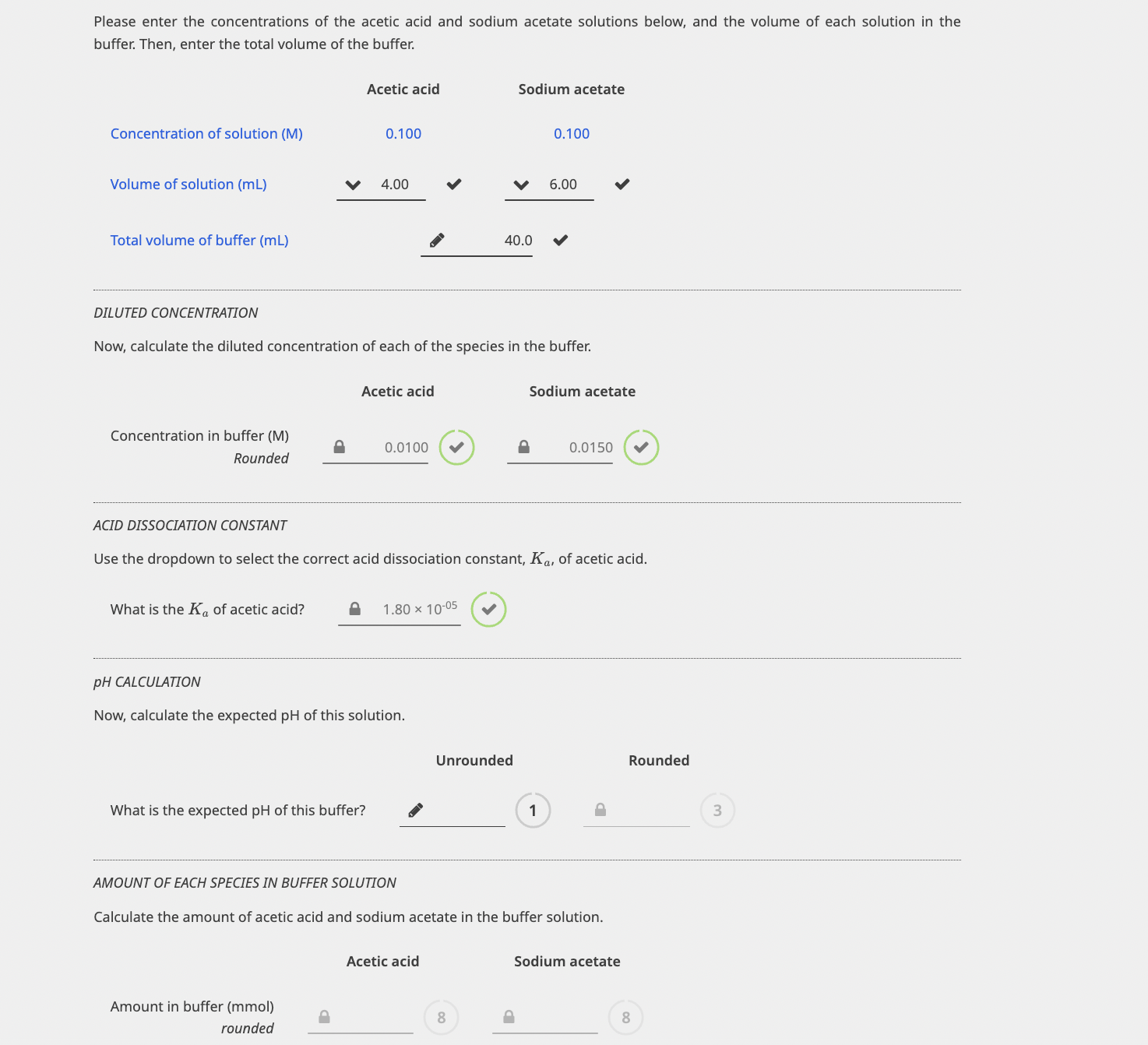 Solved calculate the expected pH of this solution. | Chegg.com