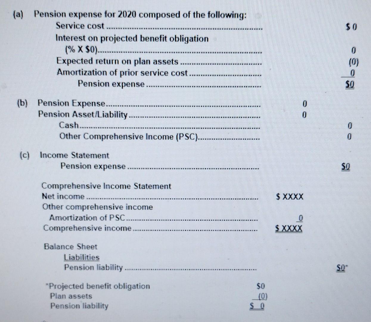 Solved P20.11 (LO 1, 2, 3, 4, 5) (Pension Worksheet) The | Chegg.com