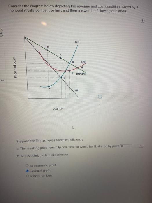 Solved Consider the diagram below depicting the revenue and | Chegg.com