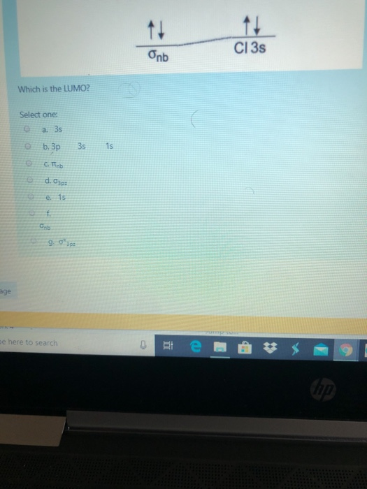 Solved In the following molecular orbital diagram of HCI: MO | Chegg.com