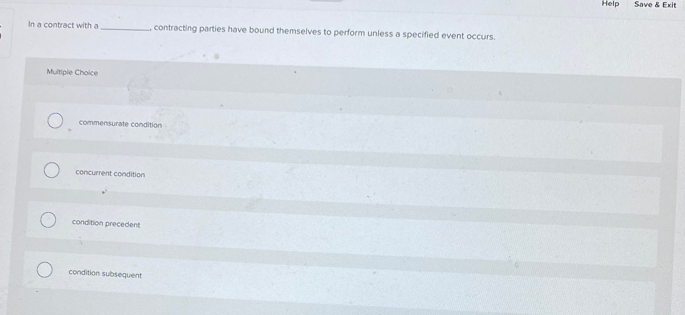 Solved HelpSave & ExitIn a contract with a ﻿contracting | Chegg.com