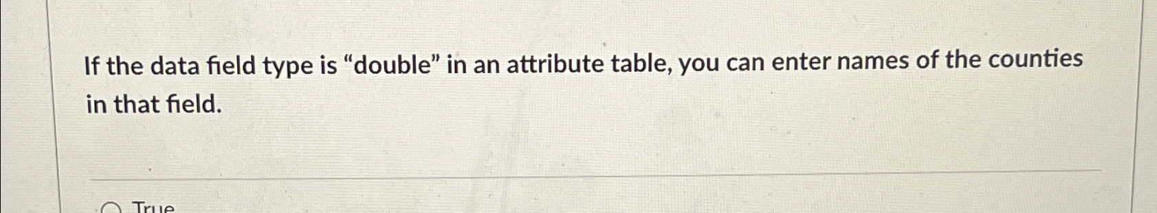 Solved If The Data Field Type Is Double In An Attribute