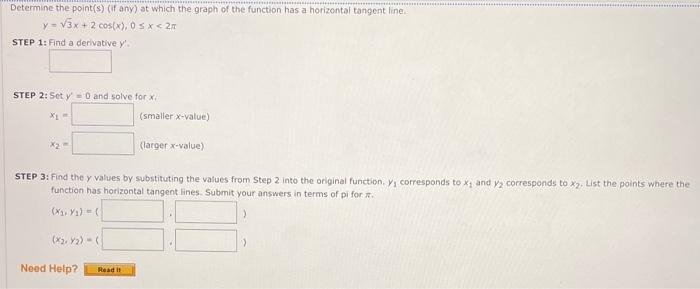 Solved Determine the point(s) (if any) at which the graph of | Chegg.com