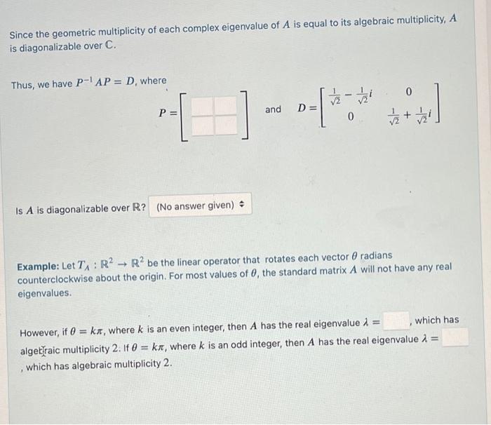 Solved Rotation Matrices Rotation matrices are a rich source | Chegg.com