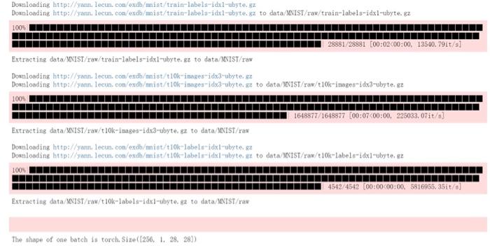 Solved Downloading http://yann, lecun. | Chegg.com
