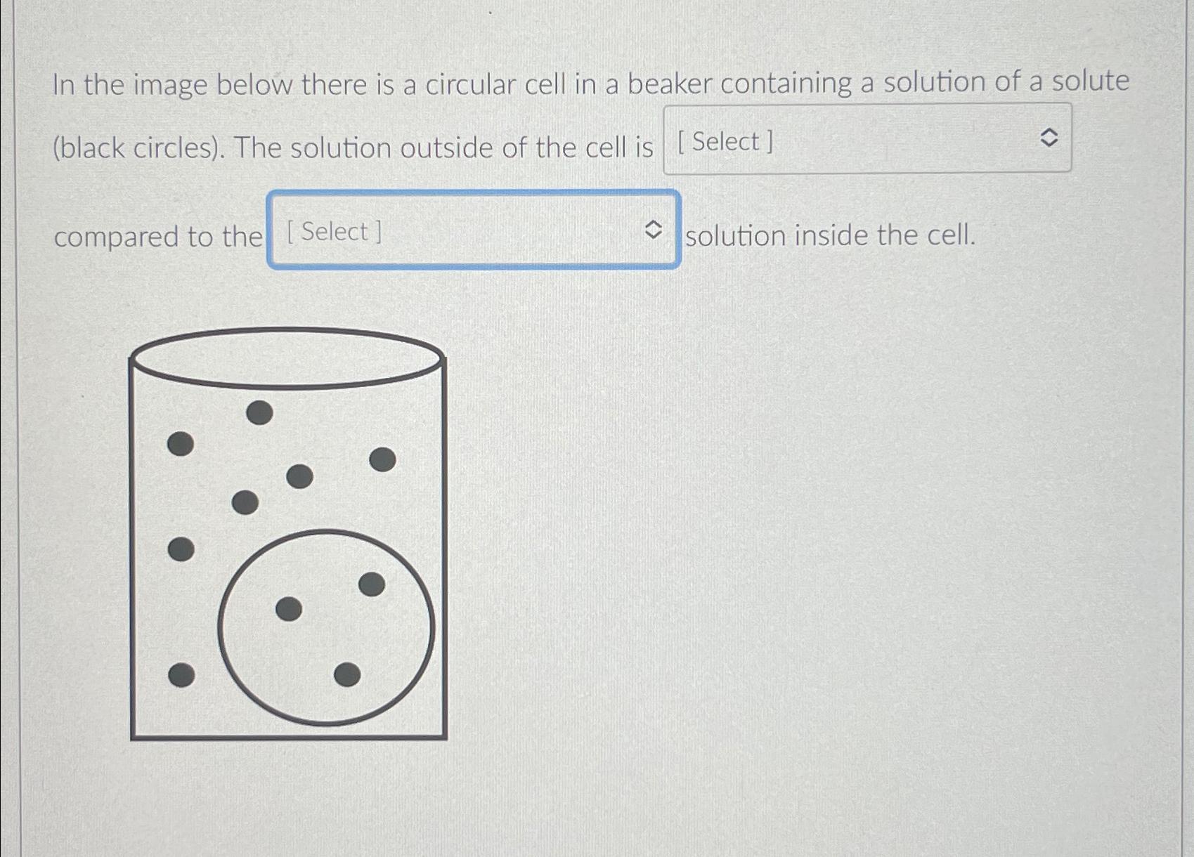 Solved In the image below there is a circular cell in a | Chegg.com