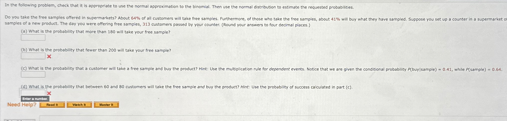 Solved In the following problem, check that it is | Chegg.com