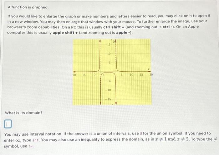 Solved If you would like to enlarge the graph or make | Chegg.com
