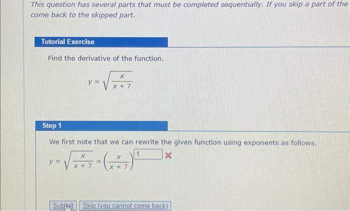 Solved This question has several parts that must be | Chegg.com
