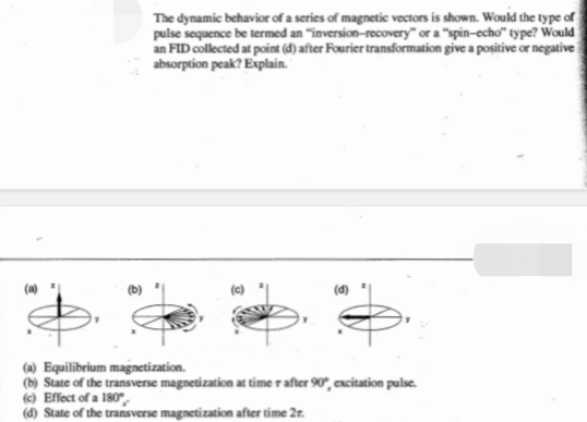 Solved The dynamic behavior of a series of magnetic vectors | Chegg.com