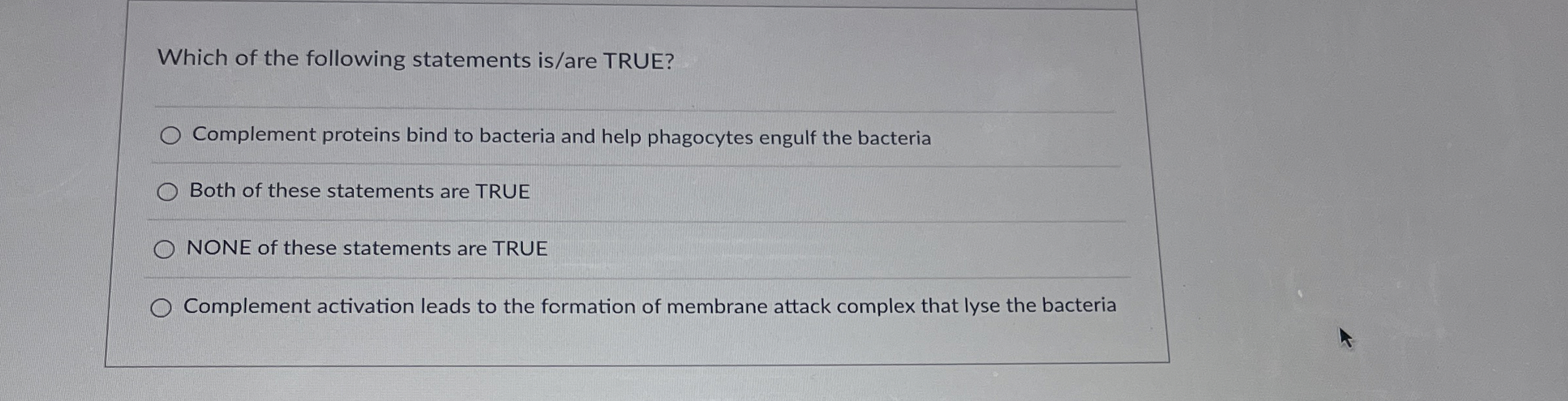Solved Which of the following statements is/are | Chegg.com
