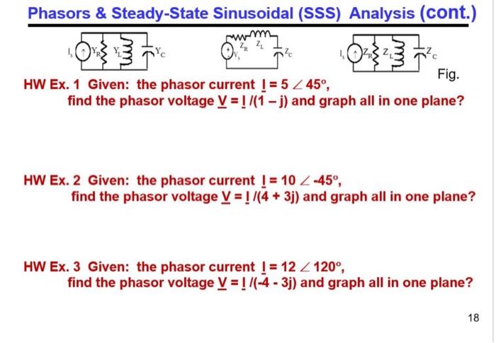 Solved Phasors & Steady-State Sinusoidal (SSS) Analysis | Chegg.com