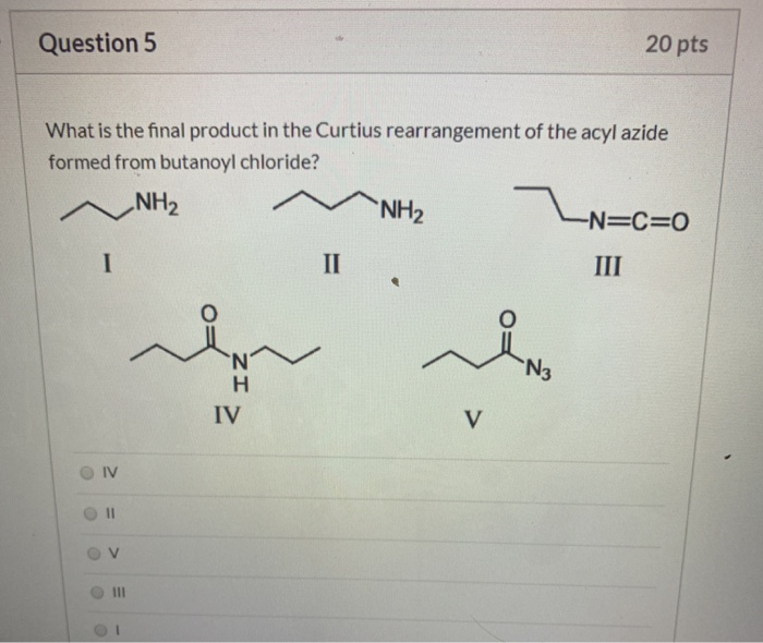 Solved Question 5 20 pts What is the final product in the | Chegg.com