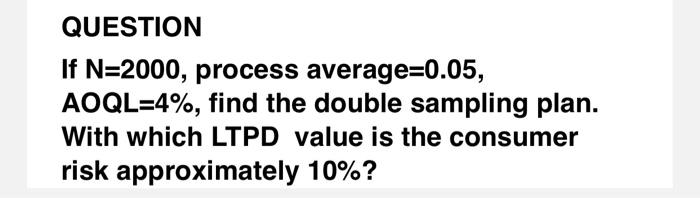 Solved quality management question for industrial | Chegg.com