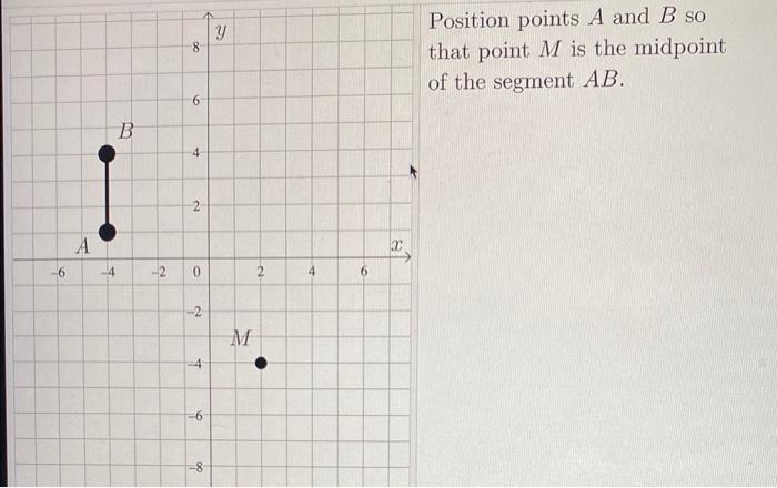 Solved Position points A and B so that point M is the | Chegg.com