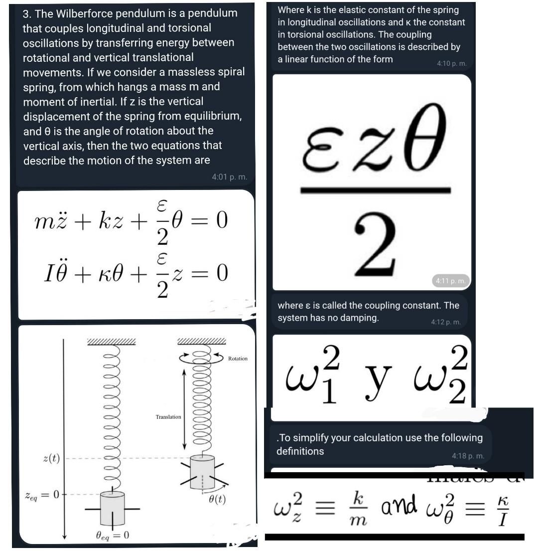 Solved Where k is the elastic constant of the spring in | Chegg.com