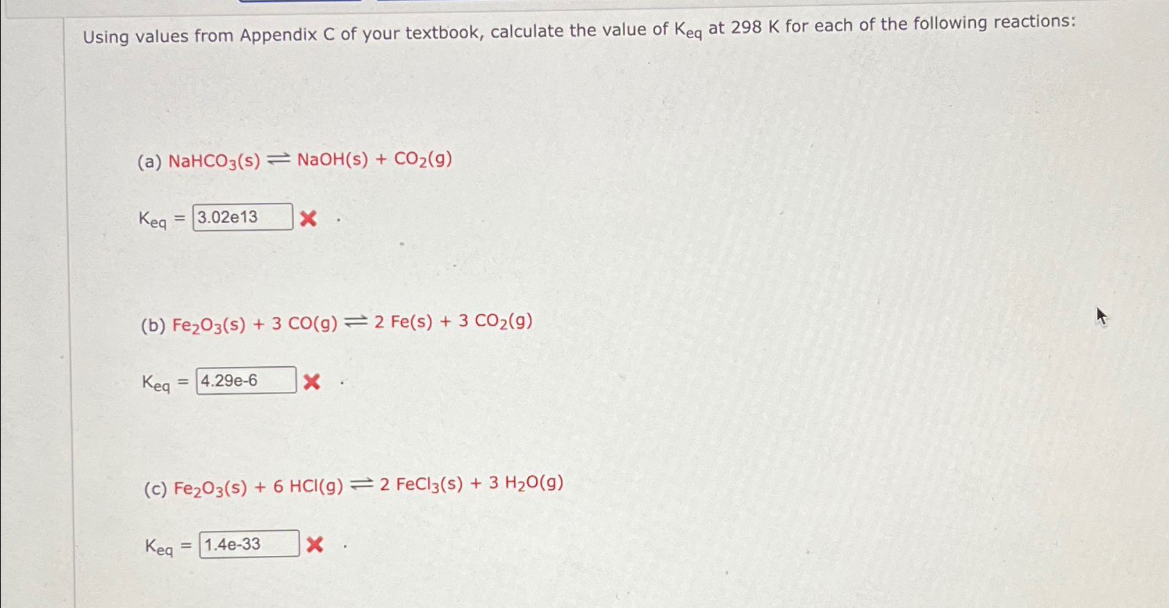 Using values from Appendix C ﻿of your textbook, | Chegg.com