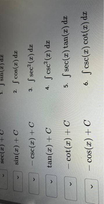 Solved Match each of the following indefinite integrals with | Chegg.com