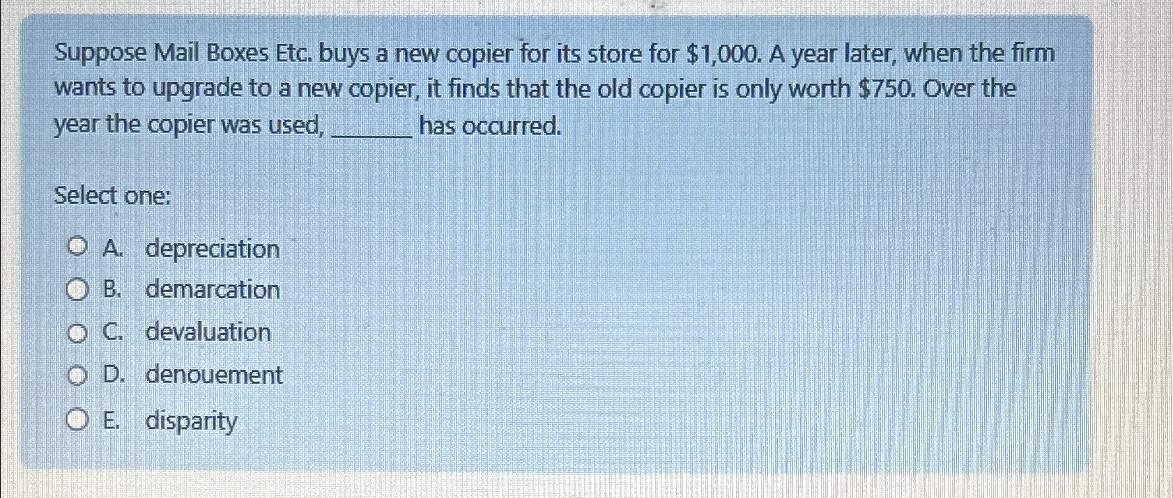 Solved Suppose Mail Boxes Etc. buys a new copier for its | Chegg.com