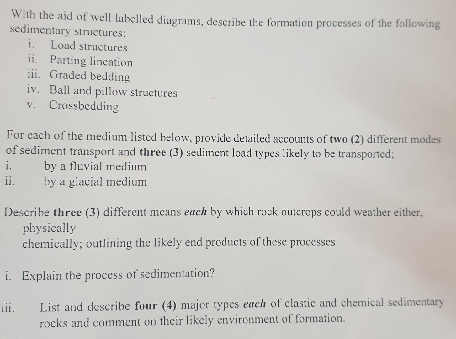 Solved With the aid of well labelled diagrams, describe the | Chegg.com