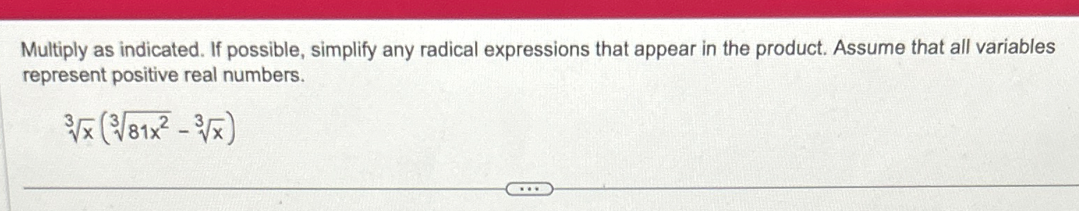 Solved Multiply as indicated. If possible, simplify any | Chegg.com