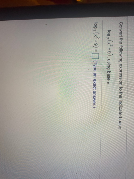 Solved Convert the following expression to the indicated | Chegg.com