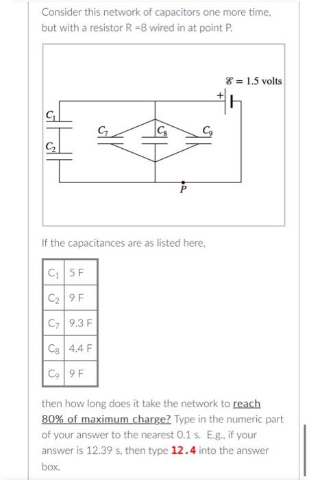 Solved Consider this network of capacitors one more time. | Chegg.com