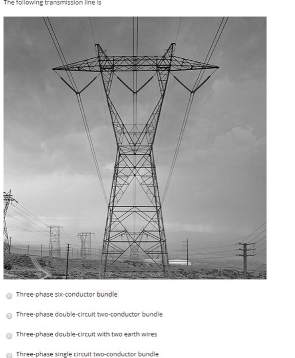 Solved The following transmission line is DE Three-phase | Chegg.com