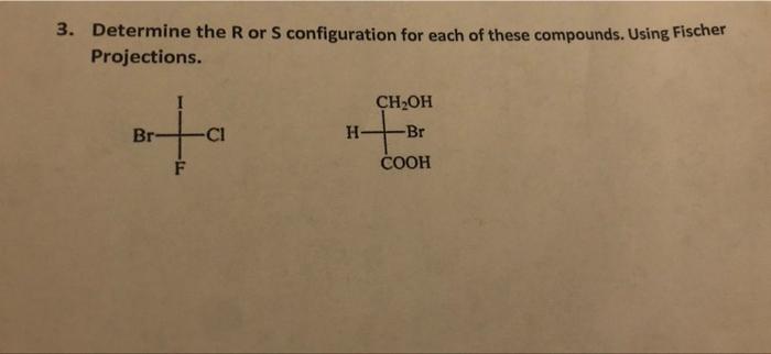 Solved Determine the R or S configuration for each of these | Chegg.com