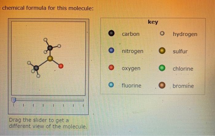 Solved chemical formula for this molecule: key carbon | Chegg.com