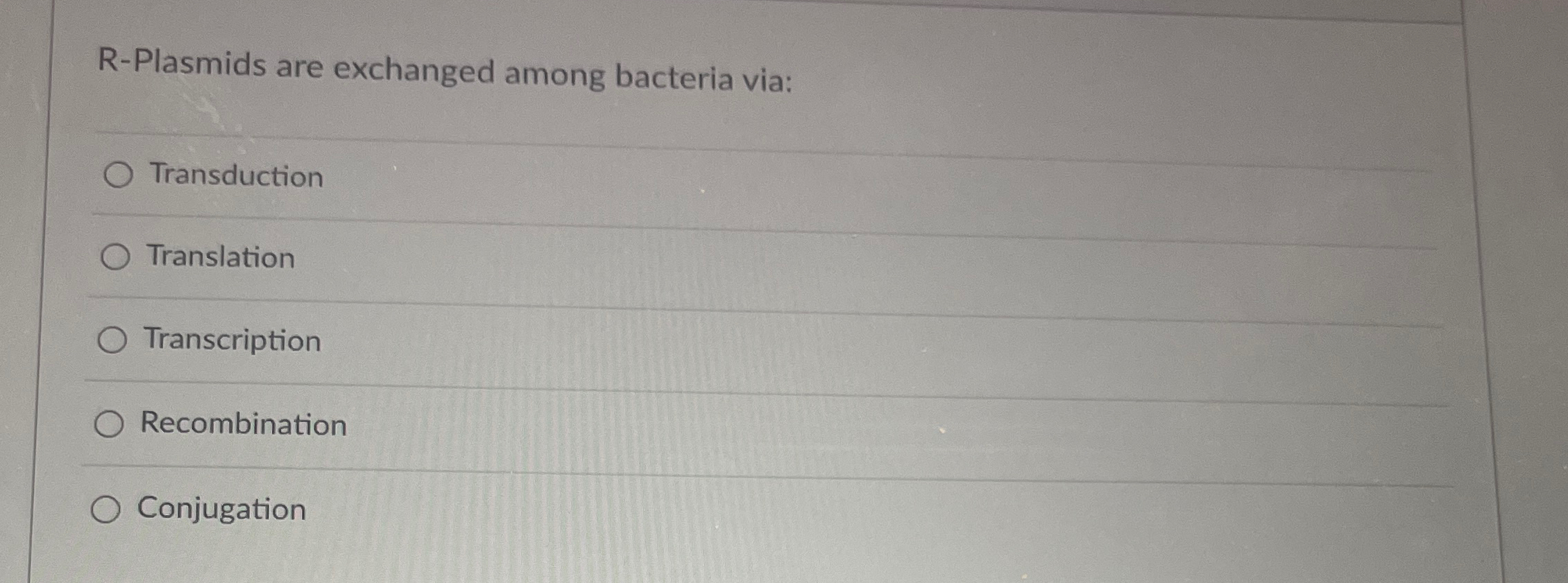 Solved R-Plasmids are exchanged among bacteria | Chegg.com