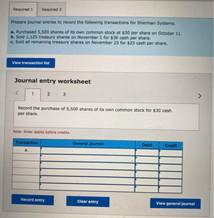 1 Prepare Journal Entries To Record The Following Chegg 1 Prepare Journal Entries To Record The Following Chegg