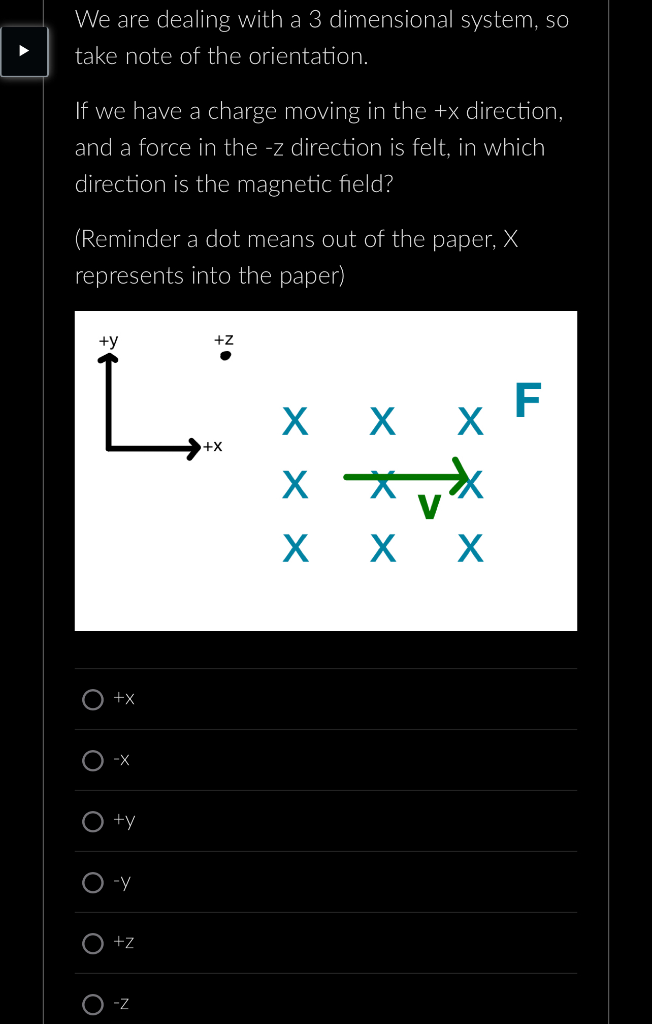 Solved We are dealing with a 3 ﻿dimensional system, so take | Chegg.com