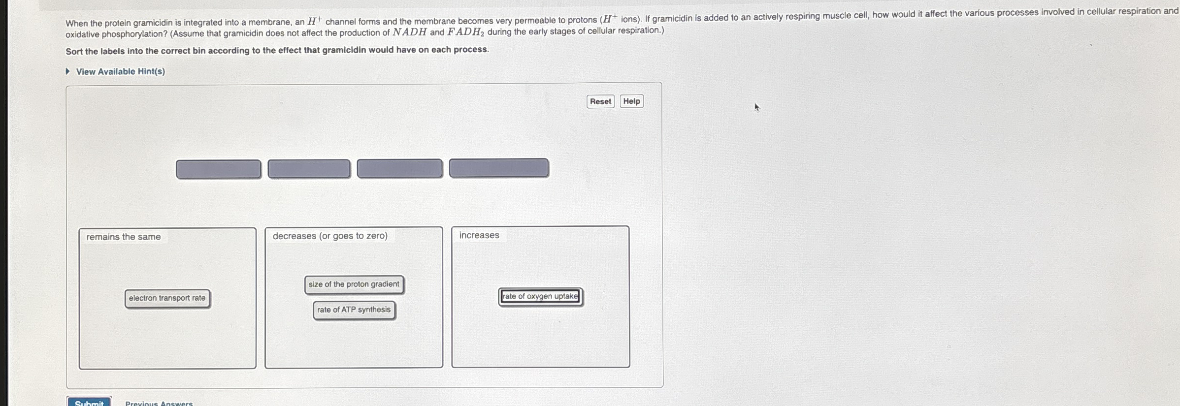 Solved oxidative phosphorylation? (Assume that gramicidin | Chegg.com