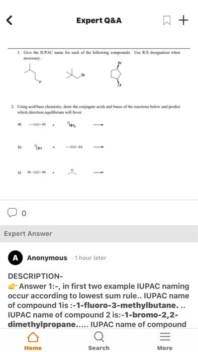 Solved 3. Using your conjugate bases from number 2a and 2c, | Chegg.com