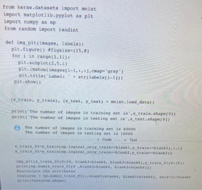 Solved We Developed A Python Code To Import Mnist 1 And 2 9434
