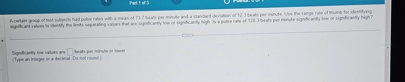 Solved Part 1 ﻿of 3A certain group of test subjects had | Chegg.com