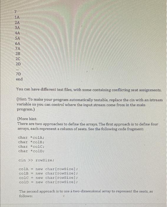 Solved Exercise 1: Write a program to assign passengers | Chegg.com