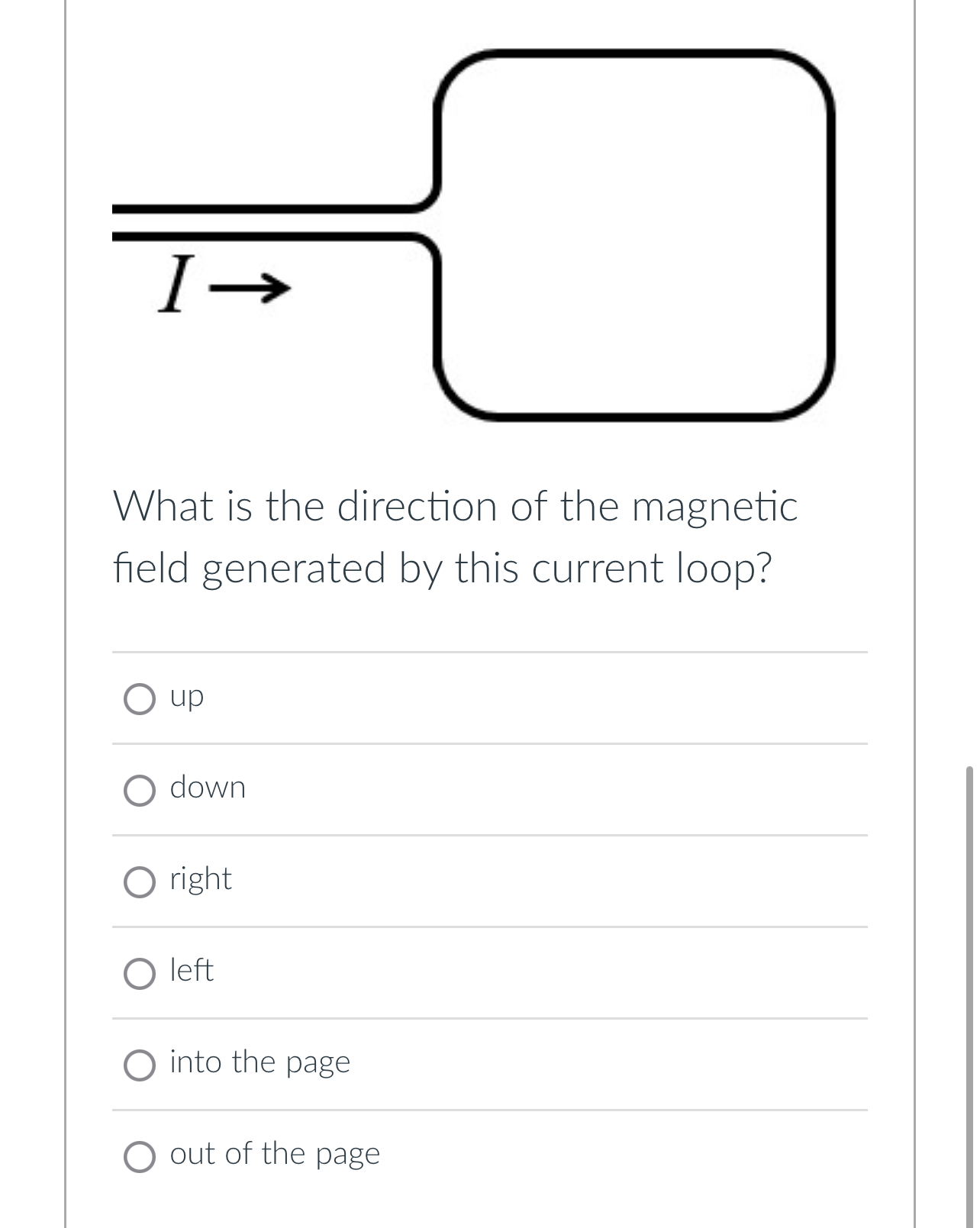 I→What is the direction of the magnetic field | Chegg.com