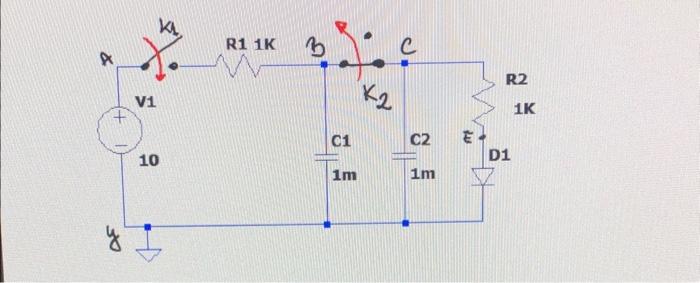 Solved 1) build LTSpice ASC file simulating the circuit | Chegg.com
