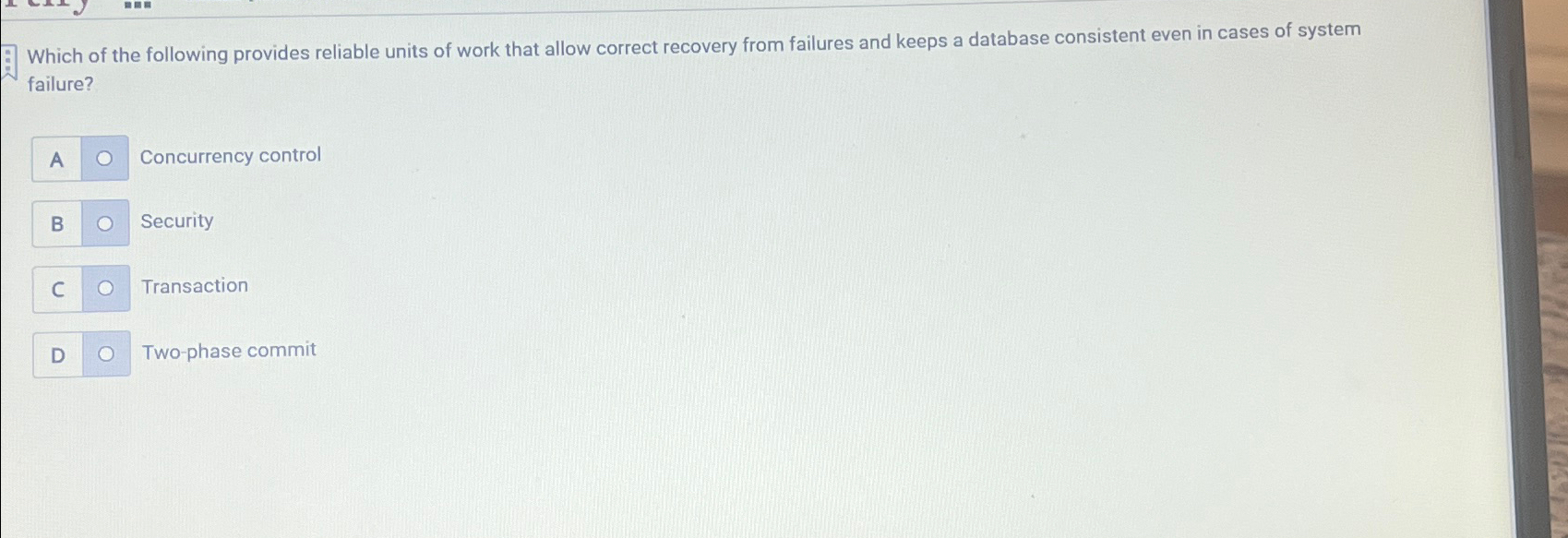 Solved Which of the following provides reliable units of | Chegg.com