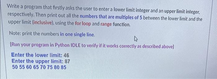 Solved Write a program that firstly asks the user to enter a | Chegg.com