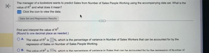 Solved The manager of a bookstore wants to predict Sales | Chegg.com