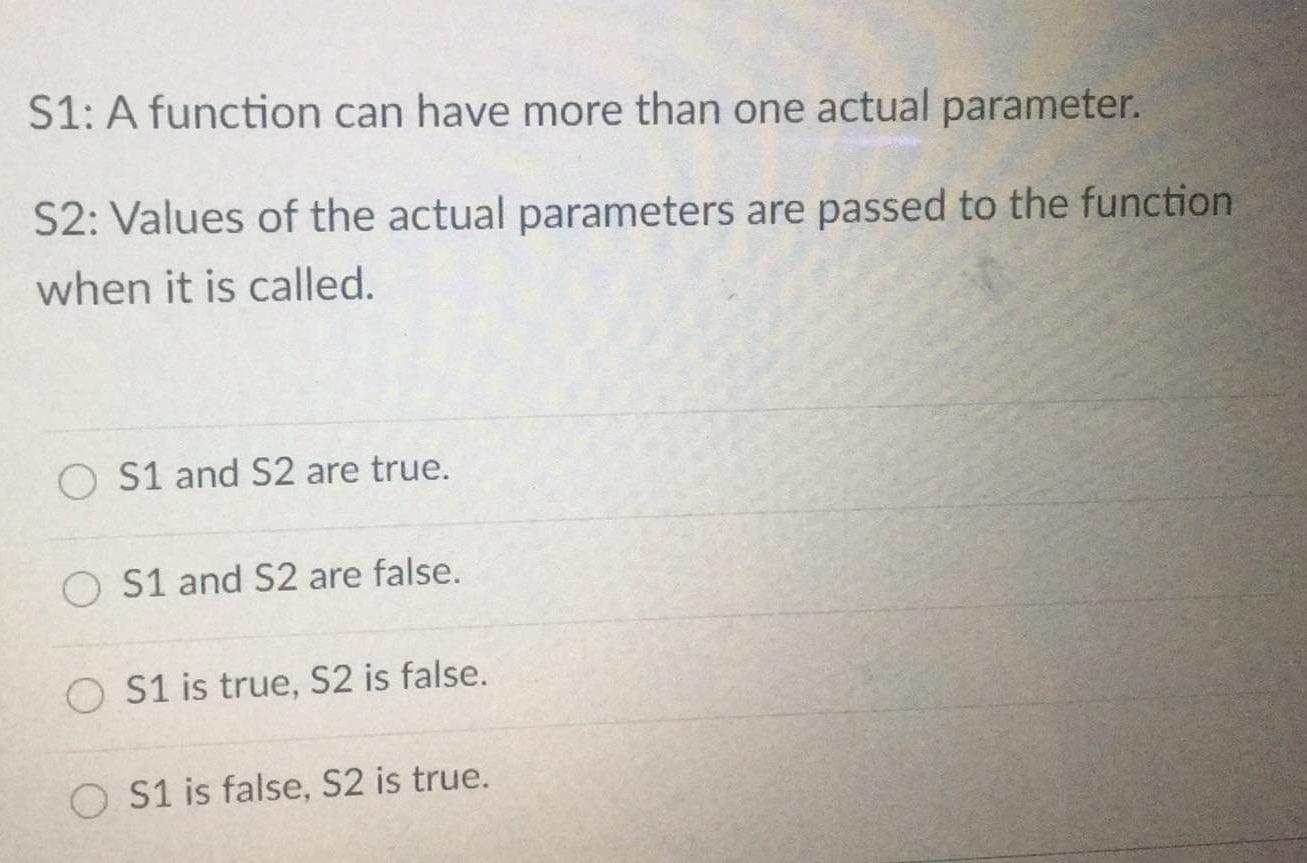 Solved All types of functions can return more than one | Chegg.com