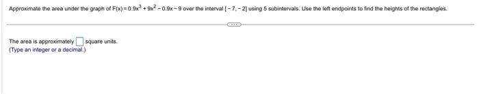 Solved Approximate the area under the graph of | Chegg.com