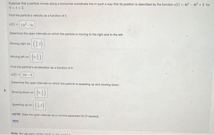 Solved Suppose that a particle moves along a horizontal | Chegg.com