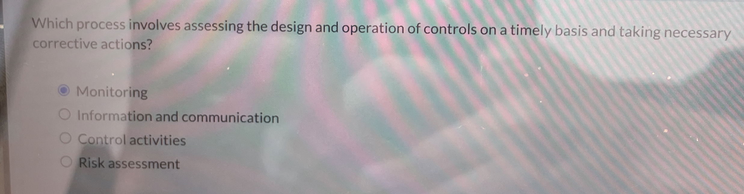 Solved Which process involves assessing the design and | Chegg.com